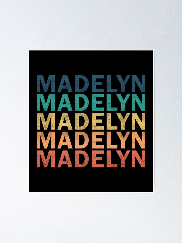 Póster «Camiseta con nombre de Madelyn - Camiseta de artículo de regalo ...