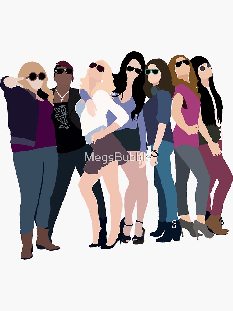 "Pitch Perfect group" Sticker for Sale by MegsBubble | Redbubble