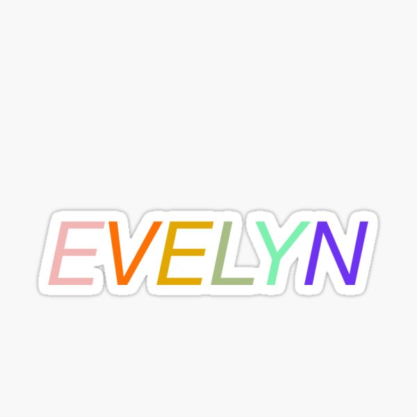 "Evelyn" Sticker by hotchilipeppers | Redbubble
