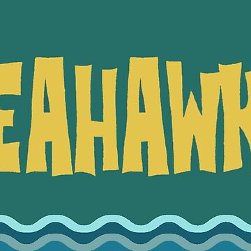 "Retro UNCW Seahawks" Sticker for Sale by lizcrowder | Redbubble