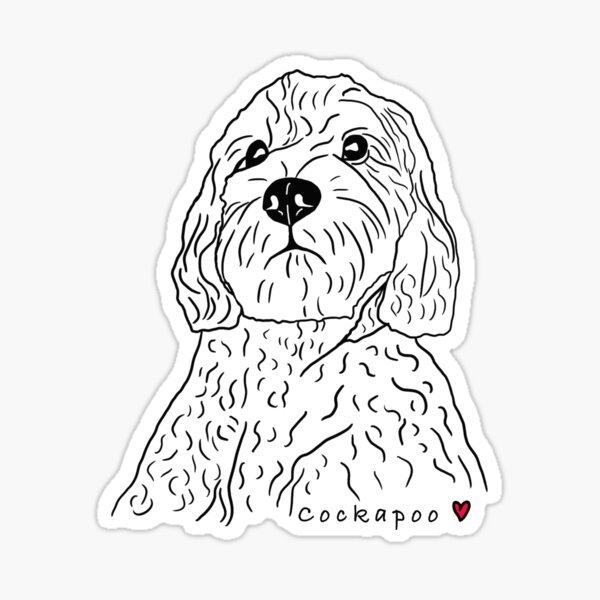 Cockapoo Coloring Pages