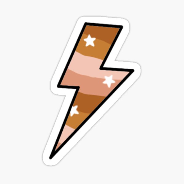 "Boho Lightning Strike Sticker" Sticker for Sale by xAlisstickersx ...