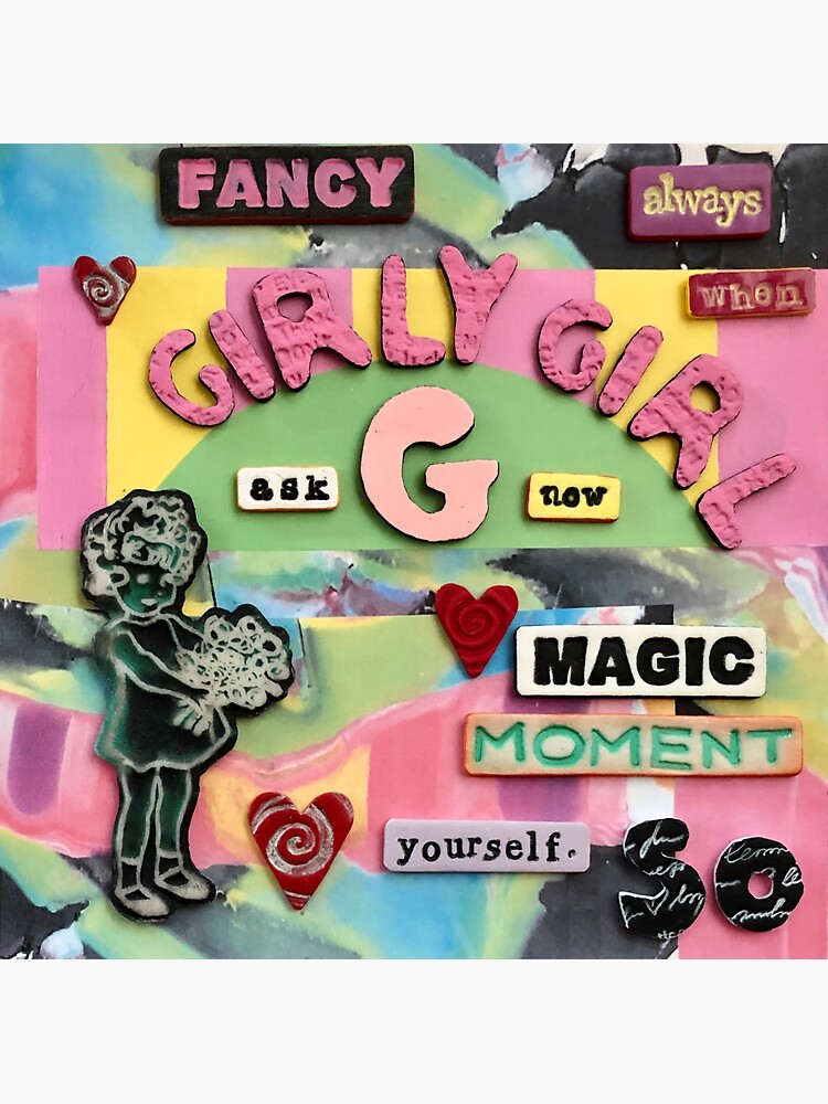 "Girly Girl Magic" Sticker for Sale by prunellaparsnip | Redbubble