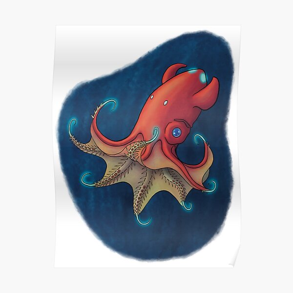 "Vampire Squid" Poster by KodacoreArt | Redbubble