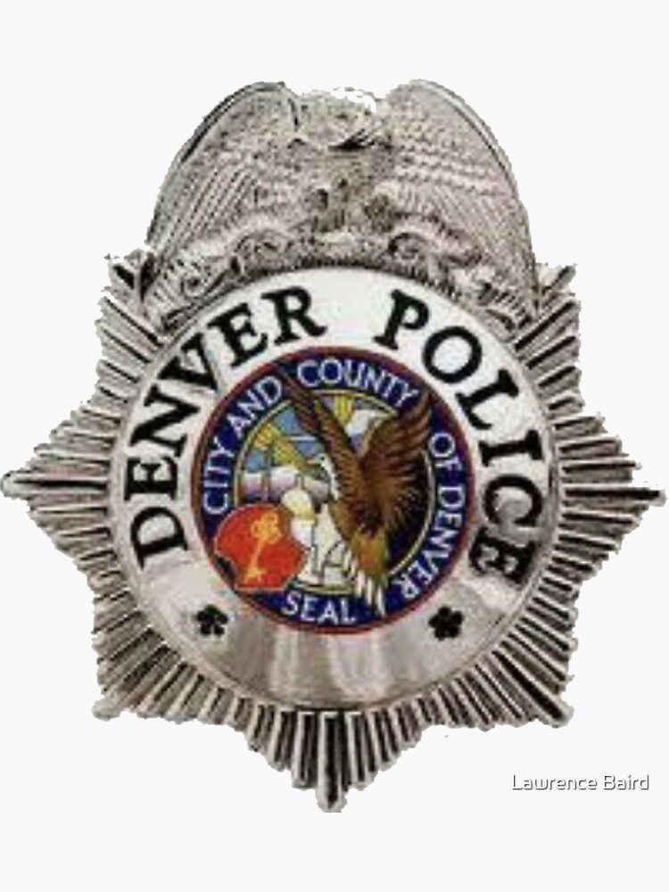 "Denver Colorado Police Badge With Color City Seal" Sticker for Sale by ...