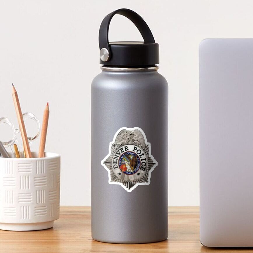 "Denver Colorado Police Badge With Color City Seal" Sticker for Sale by ...