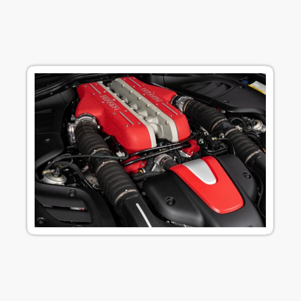 "Ferrari V12" Sticker for Sale by outffocus | Redbubble