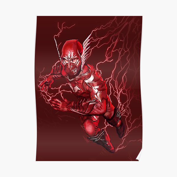 "red death lightning " Poster by xzaclee16 | Redbubble