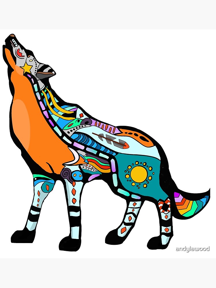 "Navajo Style Coyote" Photographic Print for Sale by andylawood | Redbubble