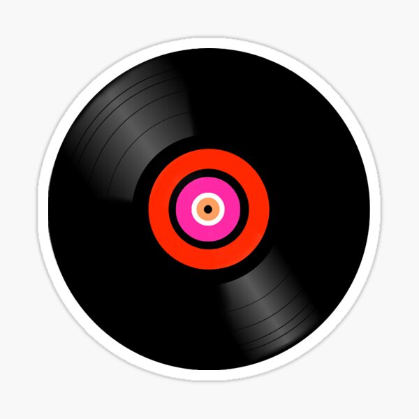 "Vinyl Record " Sticker for Sale by kenyanascfh | Redbubble