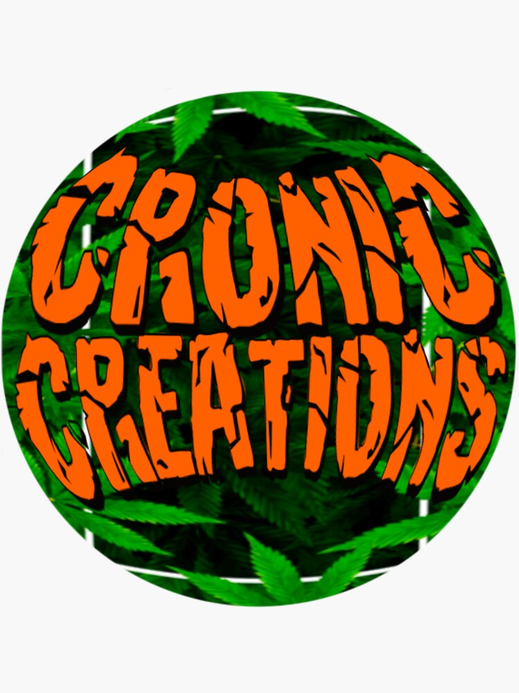 "Cronic Creations logo " Sticker for Sale by CronicCreations | Redbubble