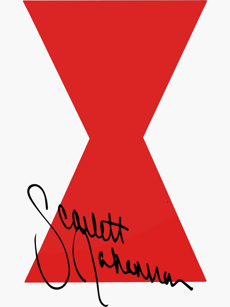 "Scarlett Johansson signature" Sticker for Sale by lrose-23 | Redbubble