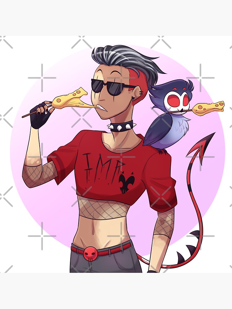 "Human Blitzo & Owl Stolas " Sticker for Sale by Norithelord | Redbubble