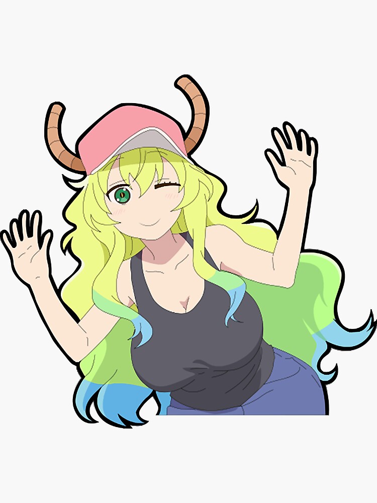 "Lucoa Miss kobayashi&s dragon maid " Sticker for Sale by FaeCanup ...
