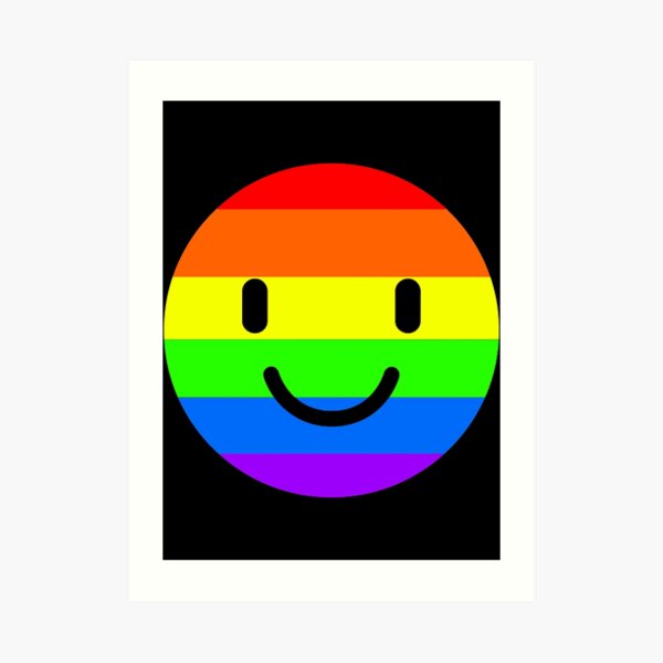 "Happy Pride Smiley Face " Art Print by kenyanascfh | Redbubble