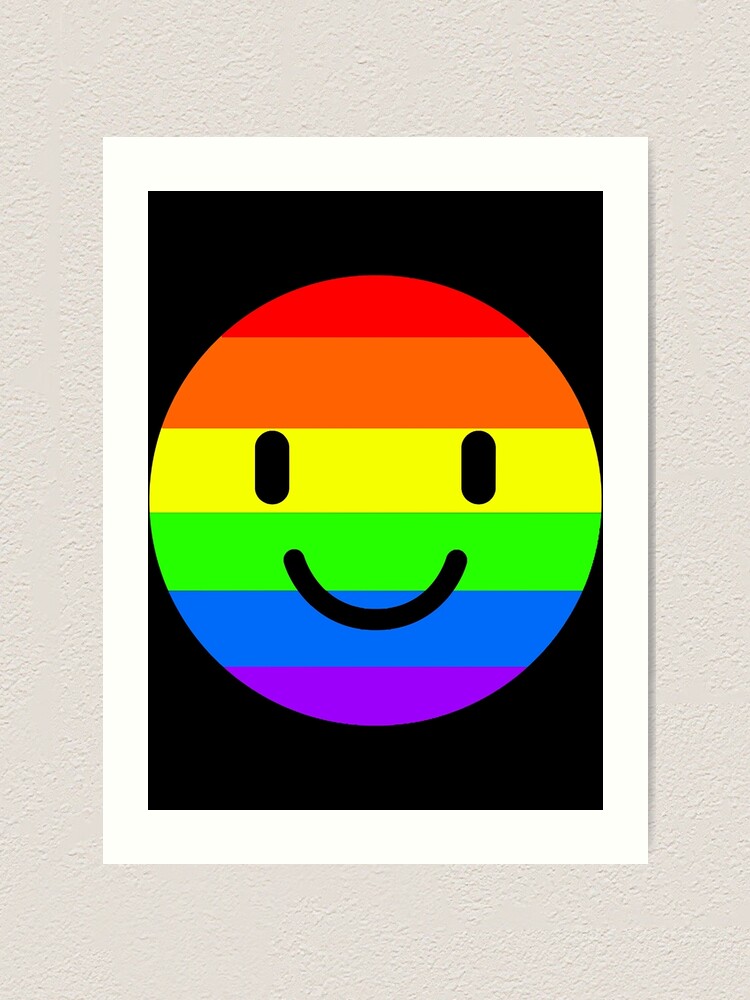 "Happy Pride Smiley Face " Art Print by kenyanascfh | Redbubble