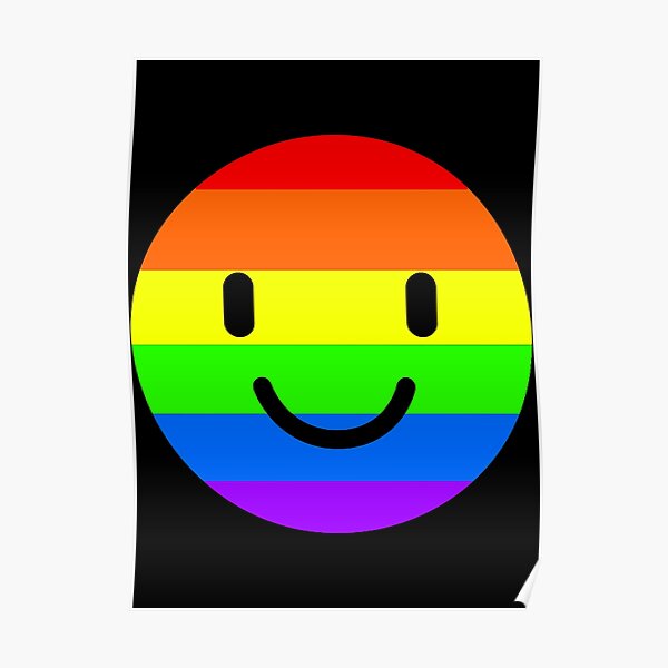 "Happy Pride Smiley Face " Poster by kenyanascfh | Redbubble