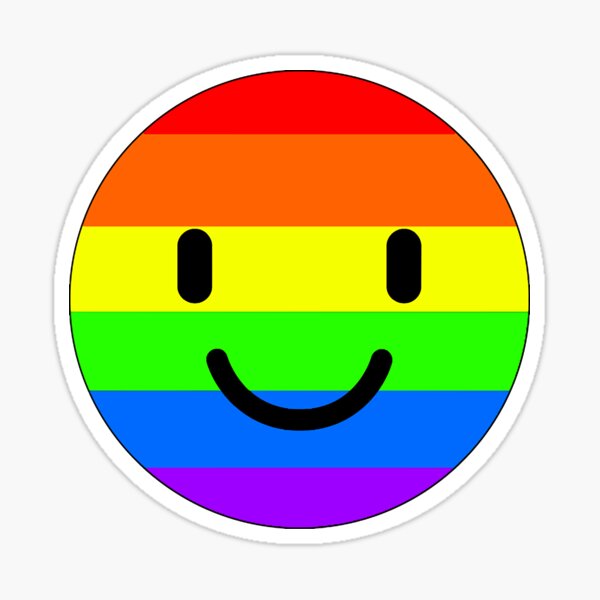 "Happy Pride Smiley Face " Sticker by kenyanascfh | Redbubble