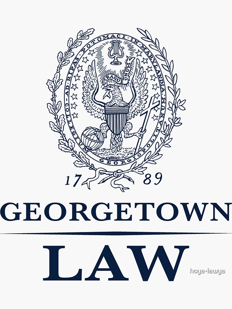 "Georgetown Law Seal" Sticker for Sale by hoya-lawya | Redbubble