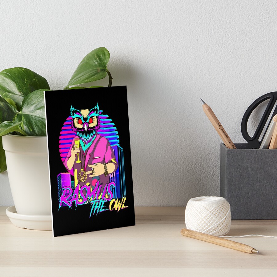 Rasmus The Owl Art Board Print For Sale By Rideaukhile Redbubble