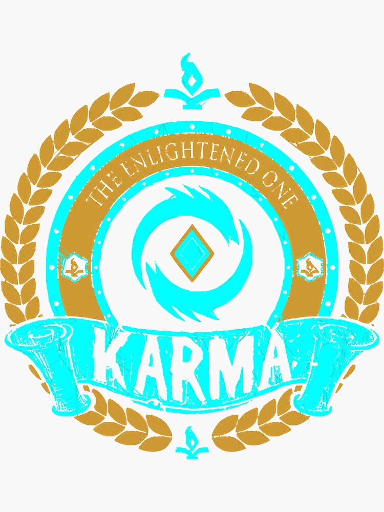 "KARMA - LIMITED EDITION " Sticker for Sale by ilBarmes19 | Redbubble