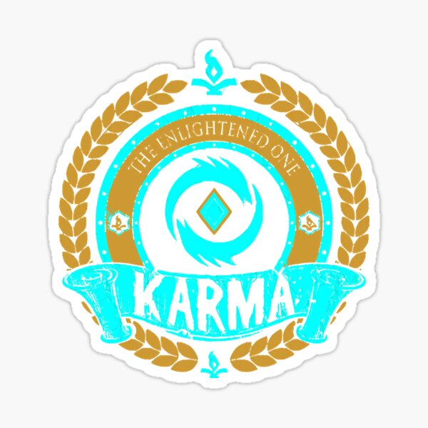 "KARMA - LIMITED EDITION " Sticker for Sale by ilBarmes19 | Redbubble