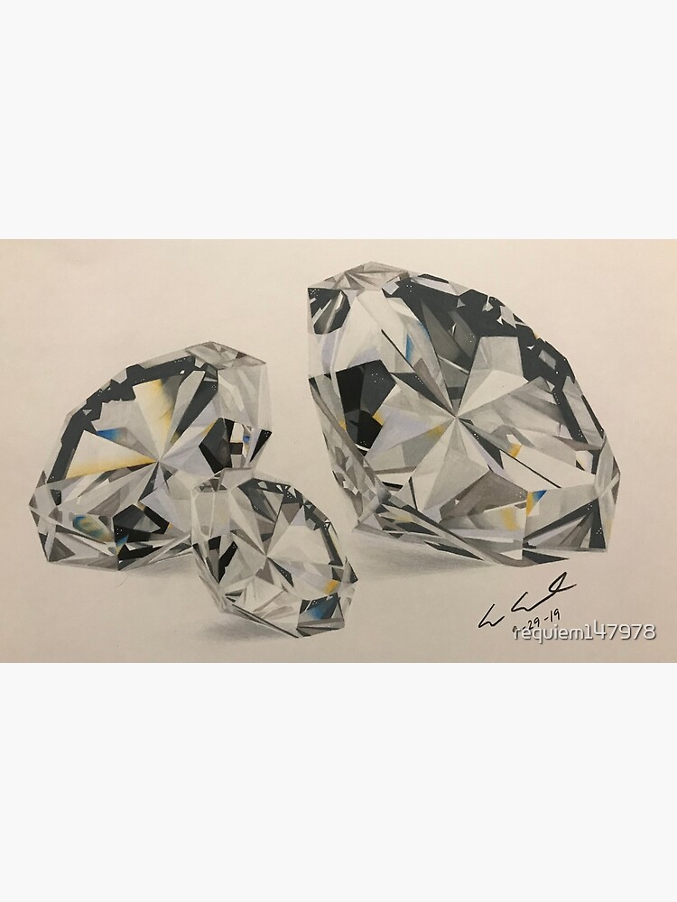 "Realistic Diamonds drawing" Poster by requiem147978 | Redbubble