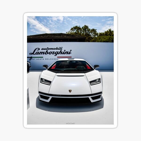 "NEW Lamborghini Countach 50th Anniversary" Sticker for Sale by CBCars ...
