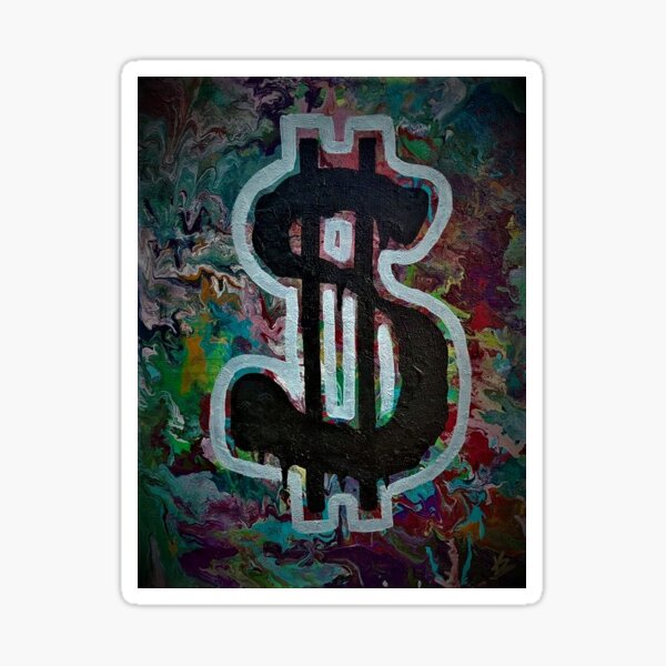 "So Much Drip Money Sign Marble" Sticker for Sale by ChristinasMess ...