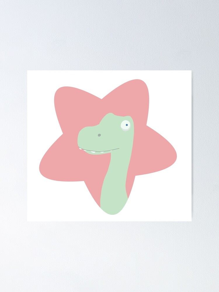 "Derpy the dino" Poster by Princessdabby | Redbubble