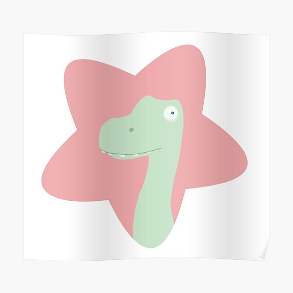 "Derpy the dino" Poster by Princessdabby | Redbubble