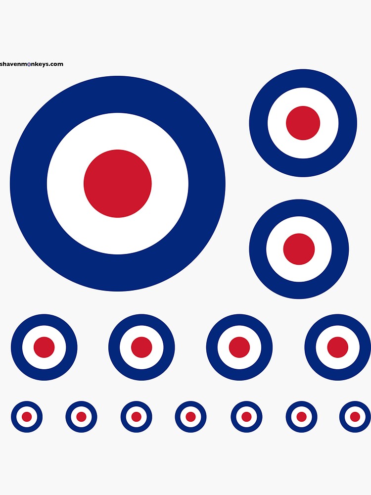 "Mod Logo's in various sizes" Sticker for Sale by shavenmonkeys | Redbubble