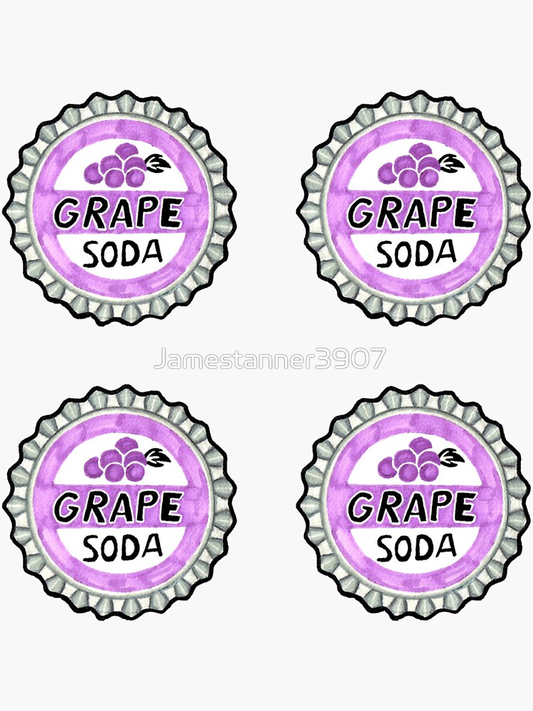 "up grape soda pin 4 sticker pack" Sticker for Sale by Jamestanner3907 ...