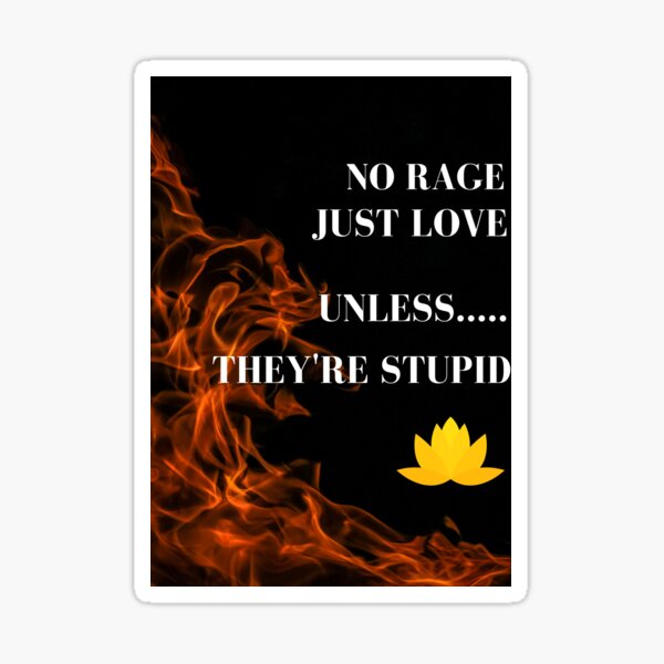 "rage pun" Sticker for Sale by arinitem | Redbubble