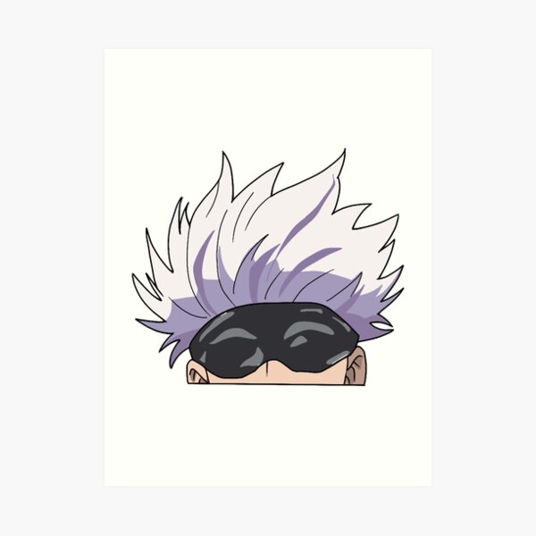 "Gojo Satoru Peeker - Jujutsu Kaisen" Art Print by Gladys-Style | Redbubble
