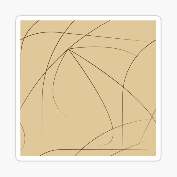 "Linear minimalist print" Sticker for Sale by Trabajoenlinea | Redbubble