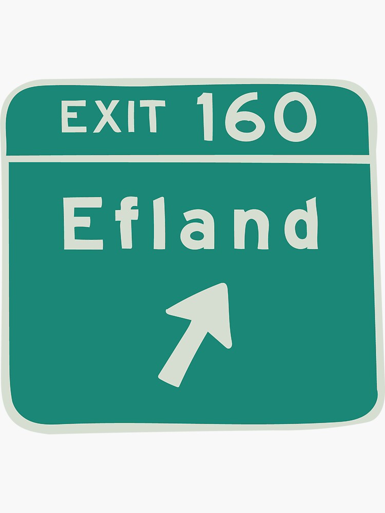"Exit 160" Sticker for Sale by MaryLilliston | Redbubble