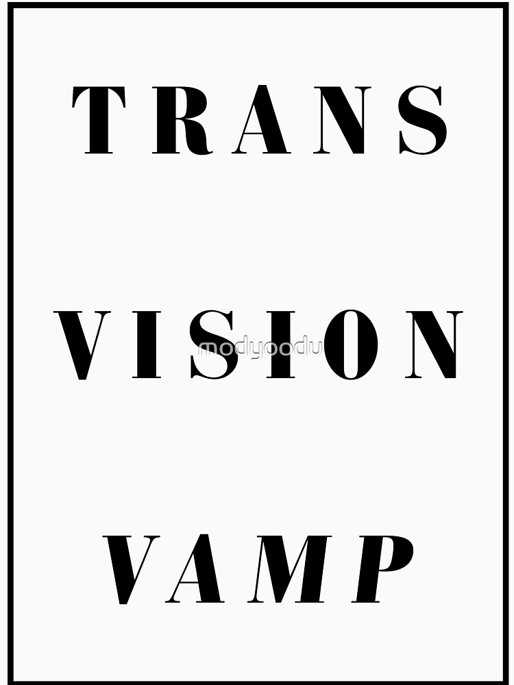 "BUY KUY | TRANSVISION VAMP" T-shirt for Sale by modyoodu | Redbubble ...