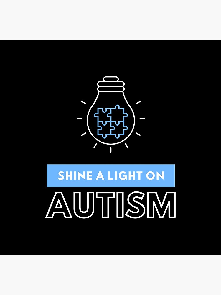 "Light Bulb Autism Advocacy and Cause Blue" Poster for Sale by ...
