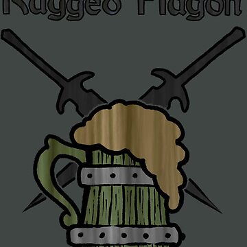 "Ragged Flagon" Sticker for Sale by Swedest | Redbubble