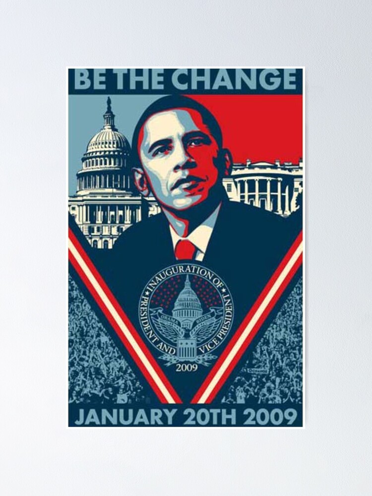"Inauguration Shepard Obama Poster" Poster by saychoclint | Redbubble