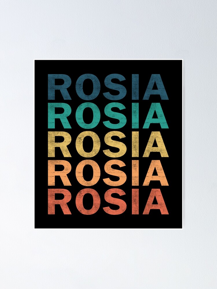 Póster «Camiseta con nombre de Rosia - Camiseta de artículo de regalo ...