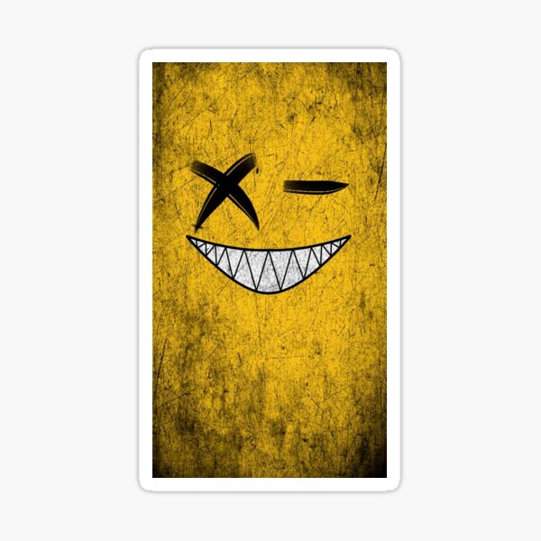 "Toothy smile | Yellow smile" Sticker by Mifesto | Redbubble