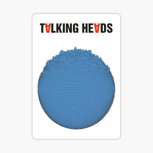 "Talking Heads Poster" Sticker for Sale by RussianGangs | Redbubble