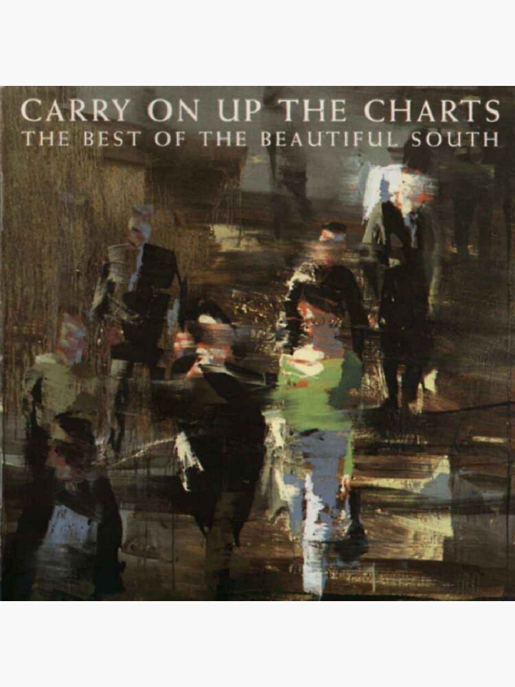 "Carry up on the charts" Sticker for Sale by vibrantBoredom | Redbubble