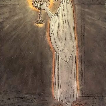 "Arthur Rackham- Romance of King Arthur 1920 - Maiden at Castle Corbin ...