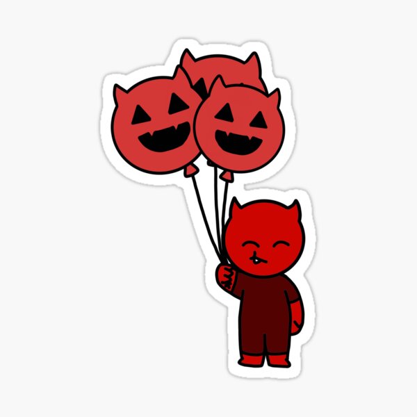 "Little Devil" Sticker for Sale by Space-Wolves | Redbubble