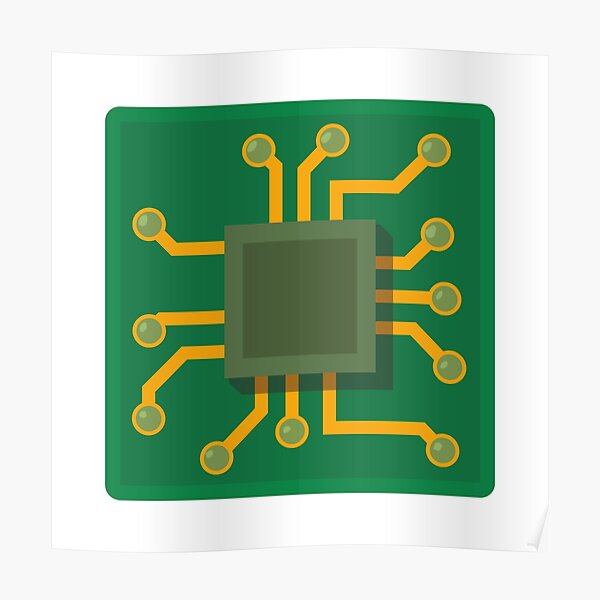 "IC on PCB" Poster for Sale by EngineersArt | Redbubble