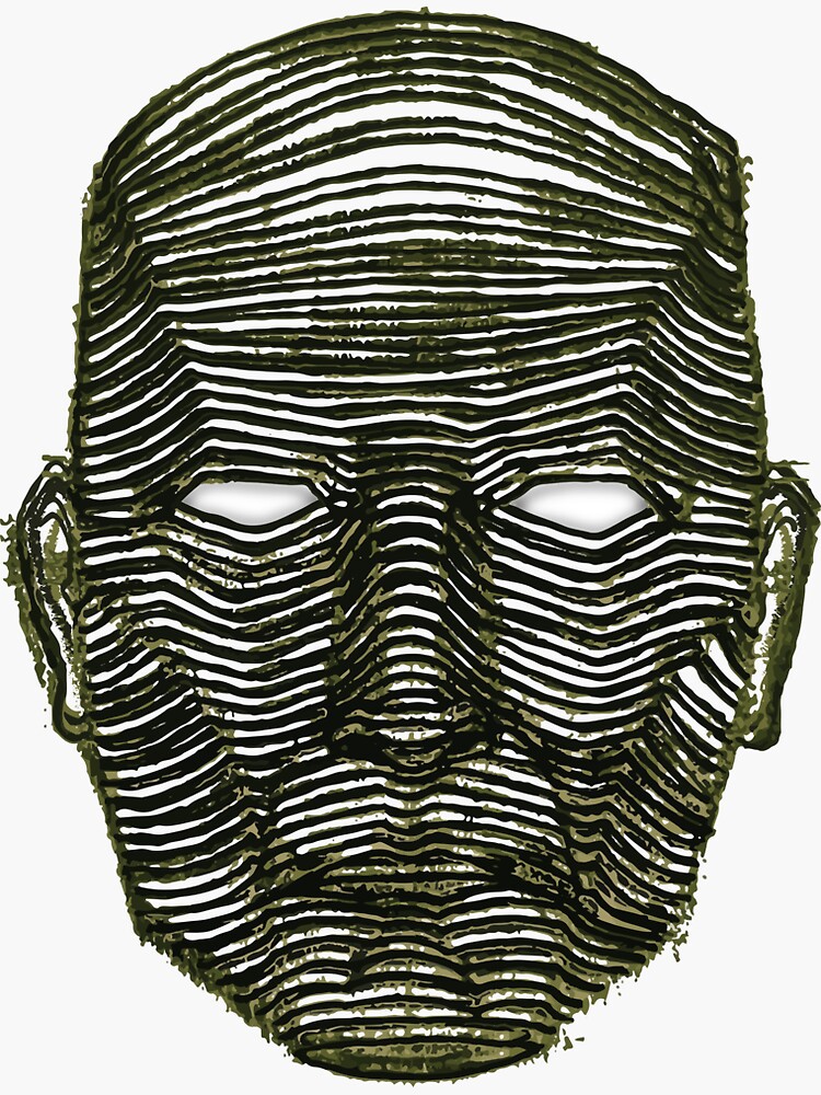 "Deadpan Face" Sticker for Sale by thebluebouy | Redbubble