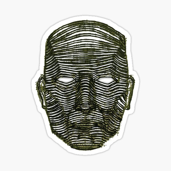 "Deadpan Face" Sticker for Sale by thebluebouy | Redbubble